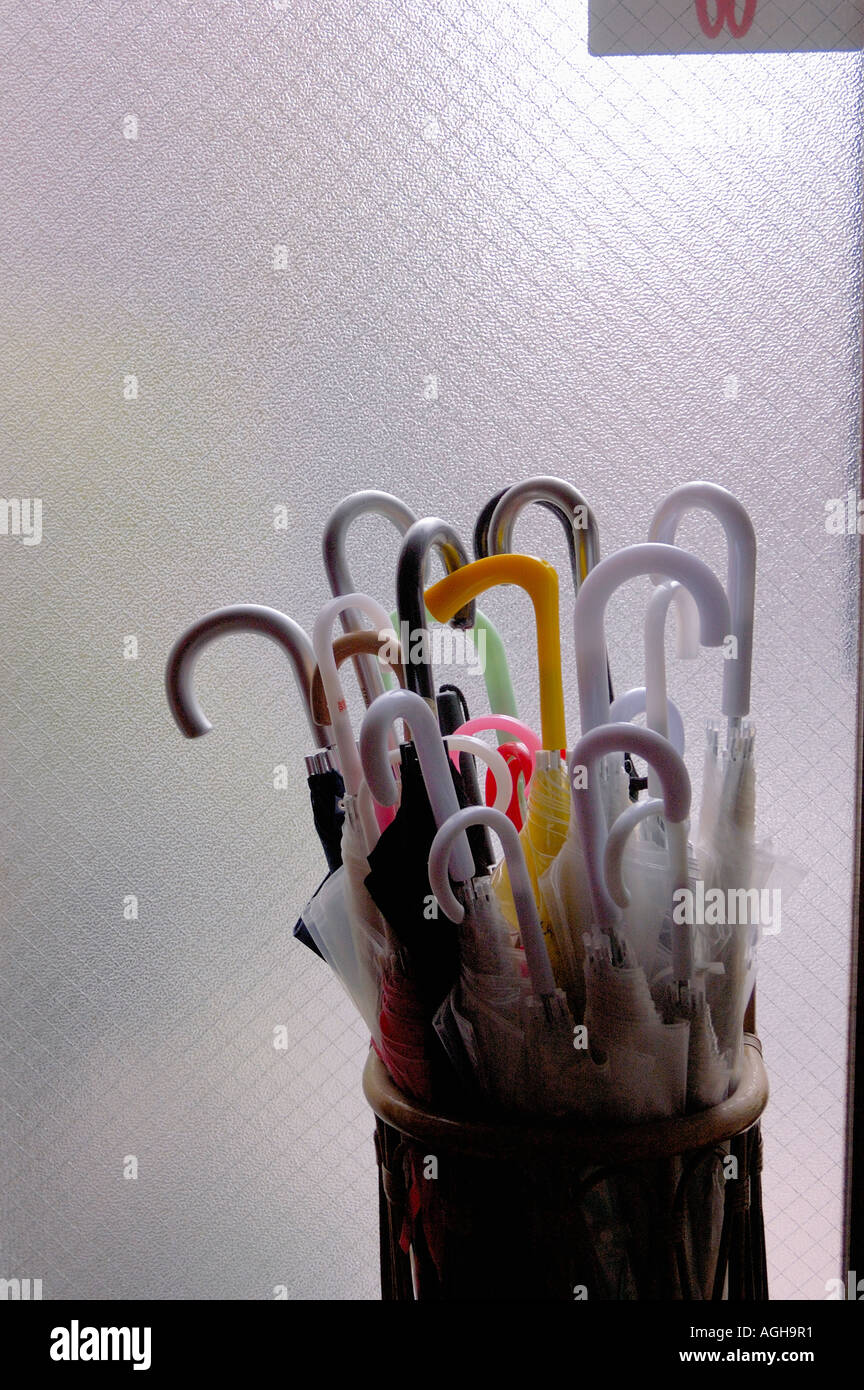 stacked umbrellas, Tokyo, Japan Stock Photo - Alamy