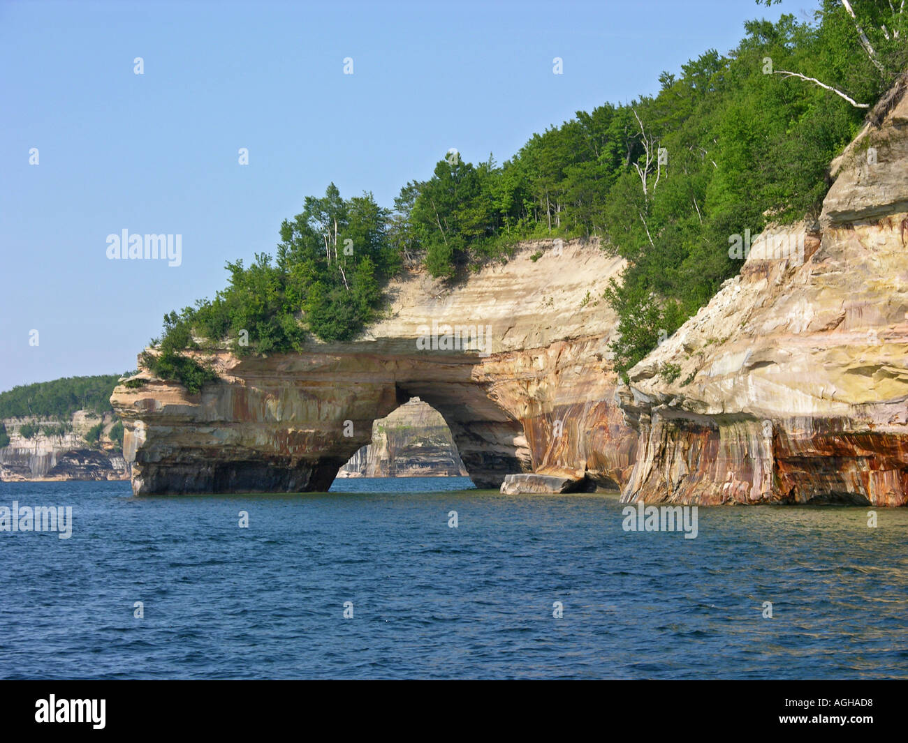 Pictured Rocks National Lakeshore at Munising Michigan Upper Peninsula ...