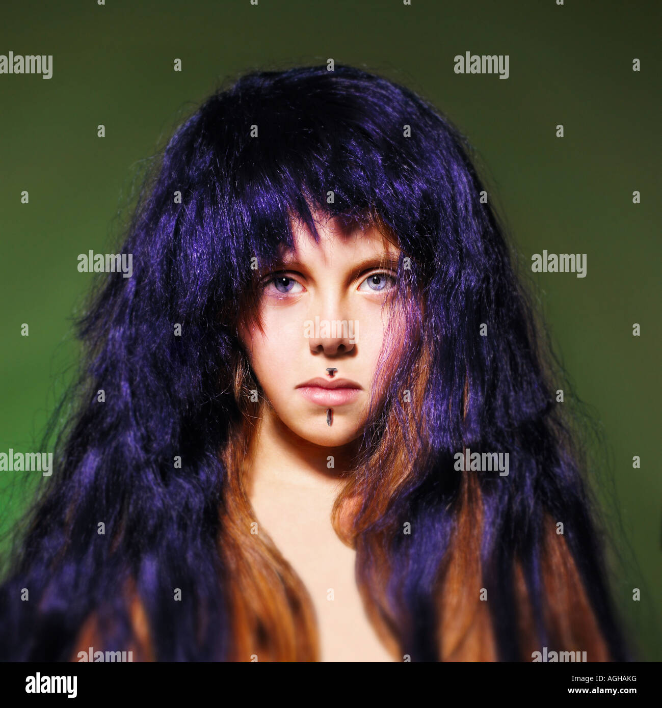 Face girl mouth piercing hi-res stock photography and images - Alamy