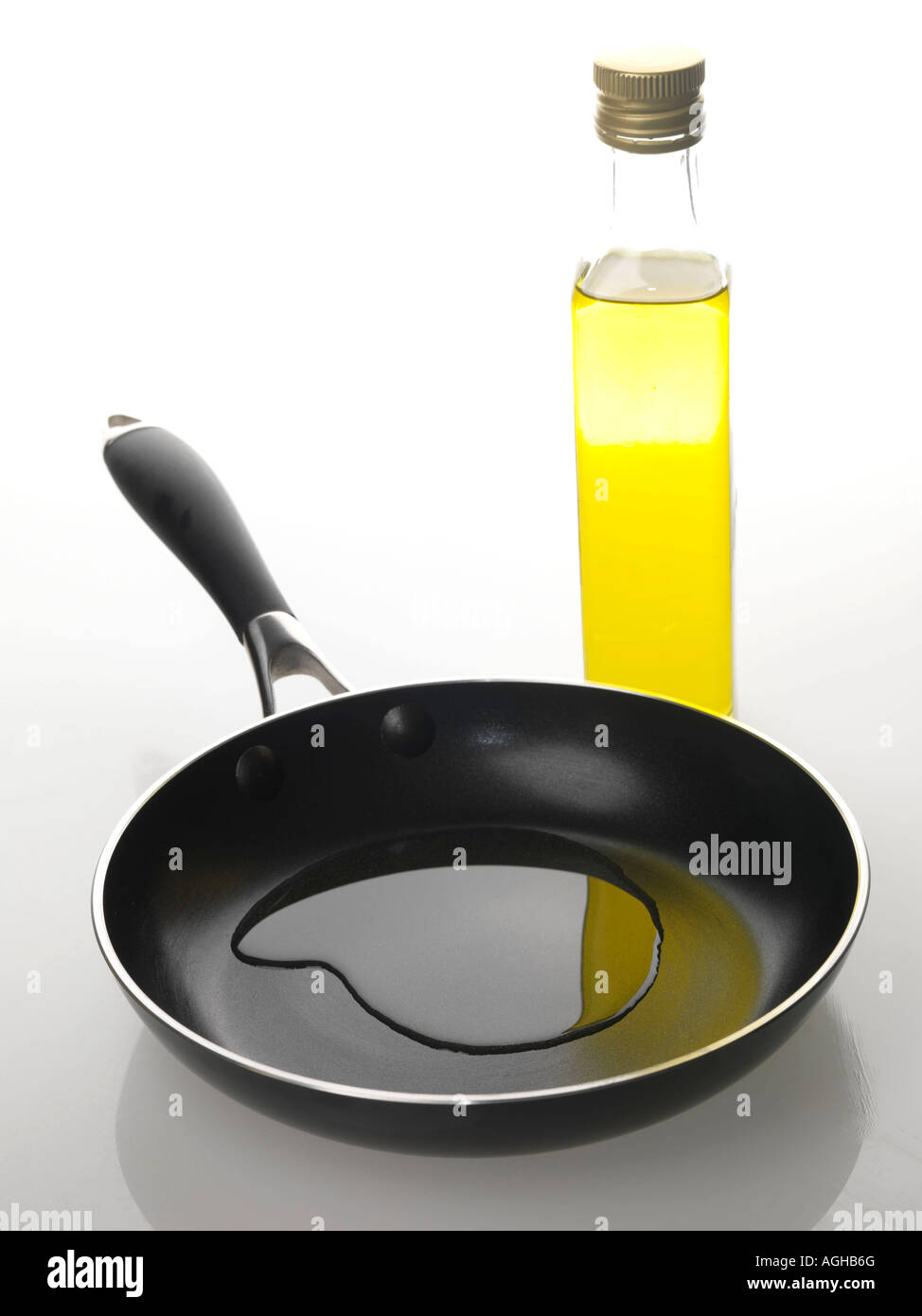 Frying Pan and Cooking Oil Stock Photo - Alamy