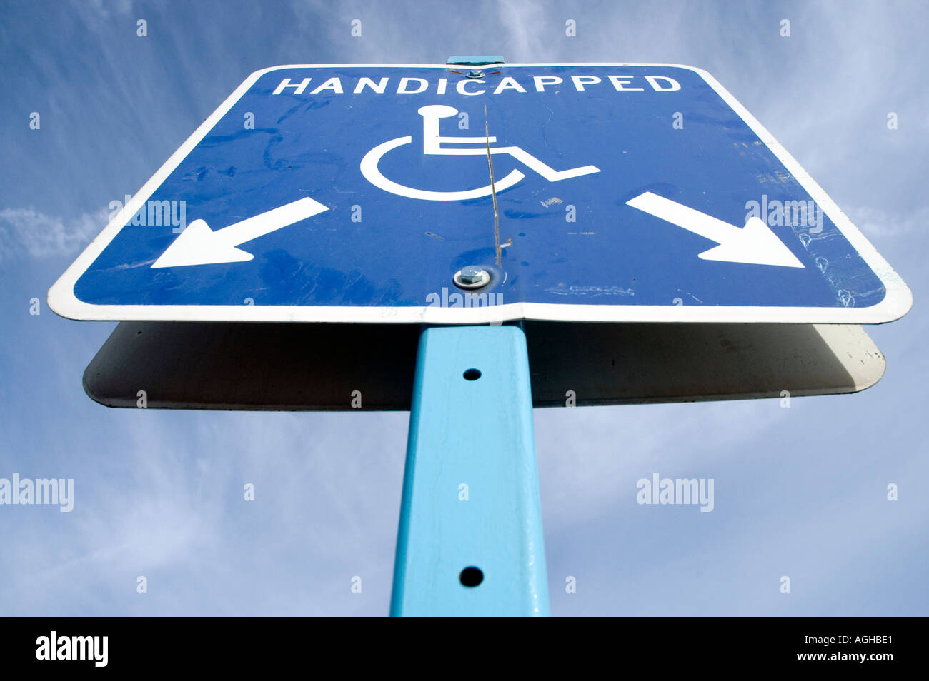 Handicapped Parking Sign Stock Photo - Alamy