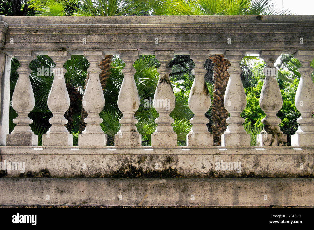 balcony rail in antique style, Rome, Italy Stock Photo - Alamy