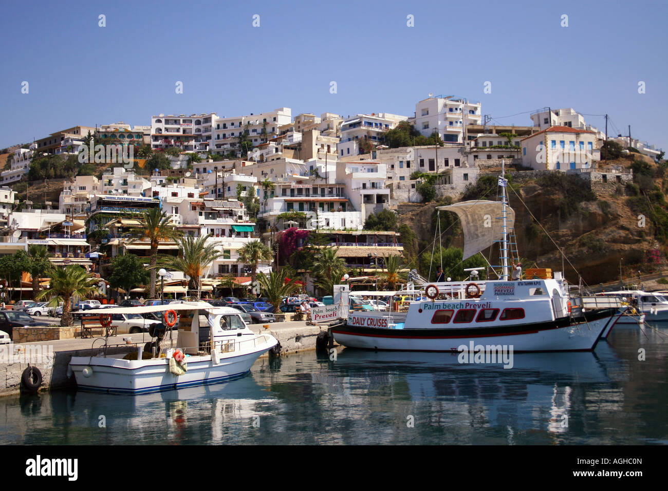 Crete agia galini fishing hi-res stock photography and images - Alamy