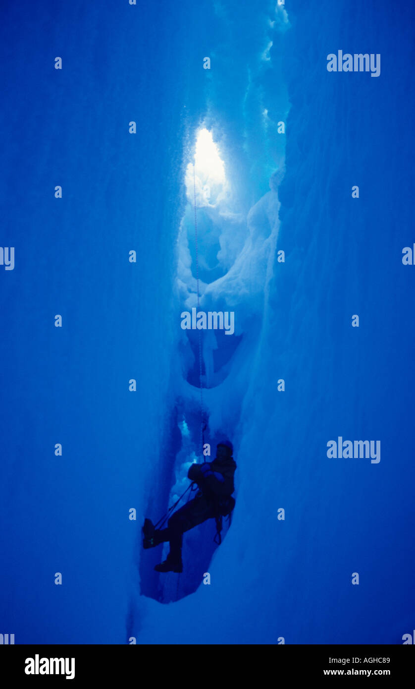 Inside a crevasse, Antarctica Stock Photo - Alamy