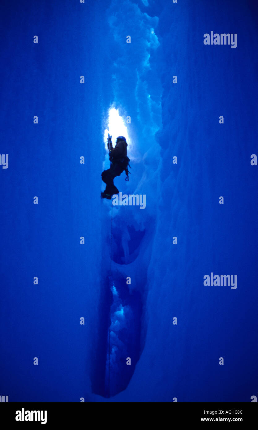 Inside a crevasse, Antarctica Stock Photo - Alamy