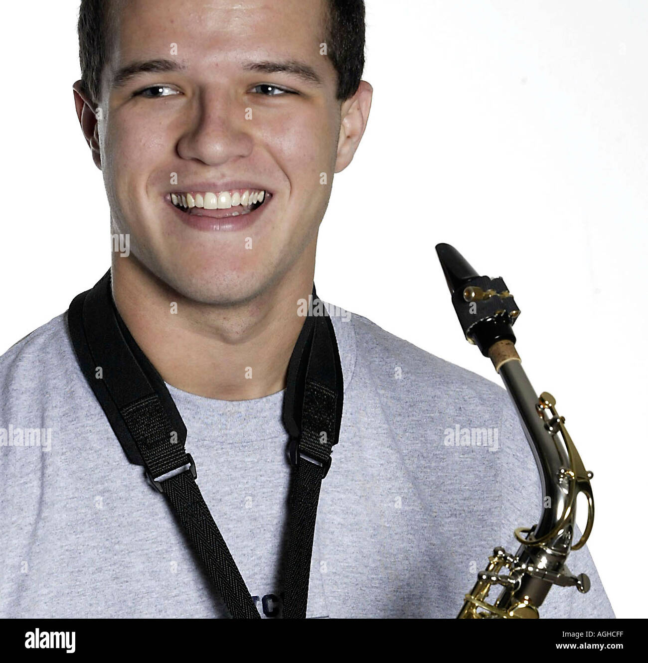 Close up of a man playing a saxophone hi-res stock photography and ...