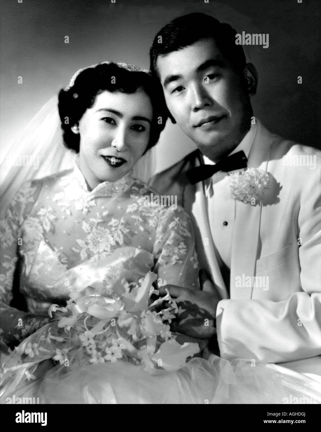 Japanese Bridal Couple, circa 1960 Stock Photo - Alamy