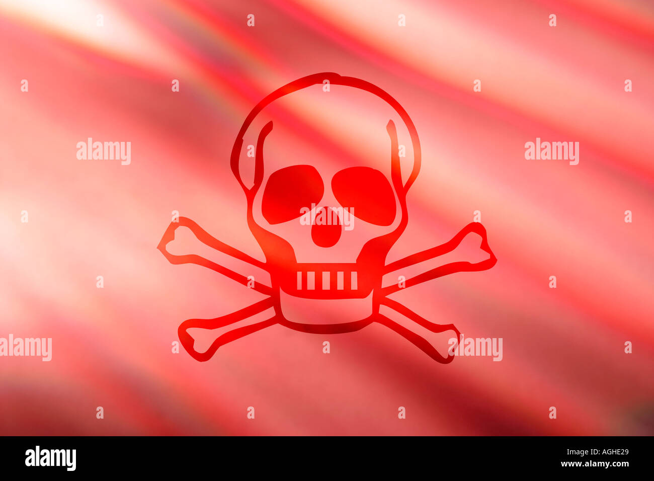 Skull And Crossbones Poison Red