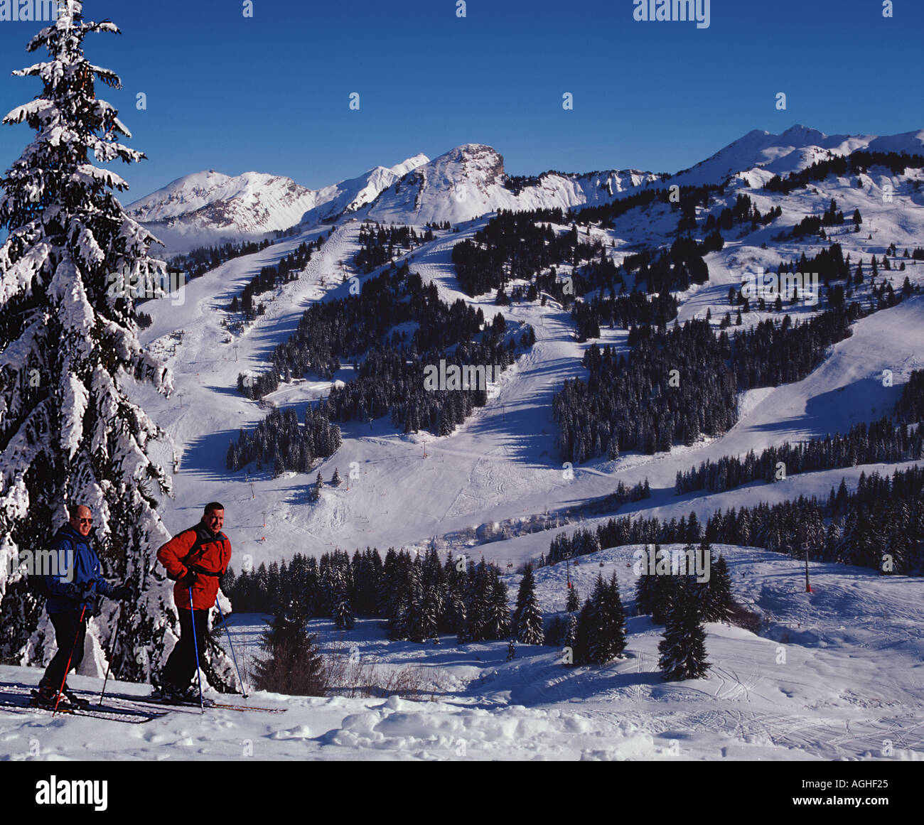 France Les Gets The ski area Stock Photo - Alamy