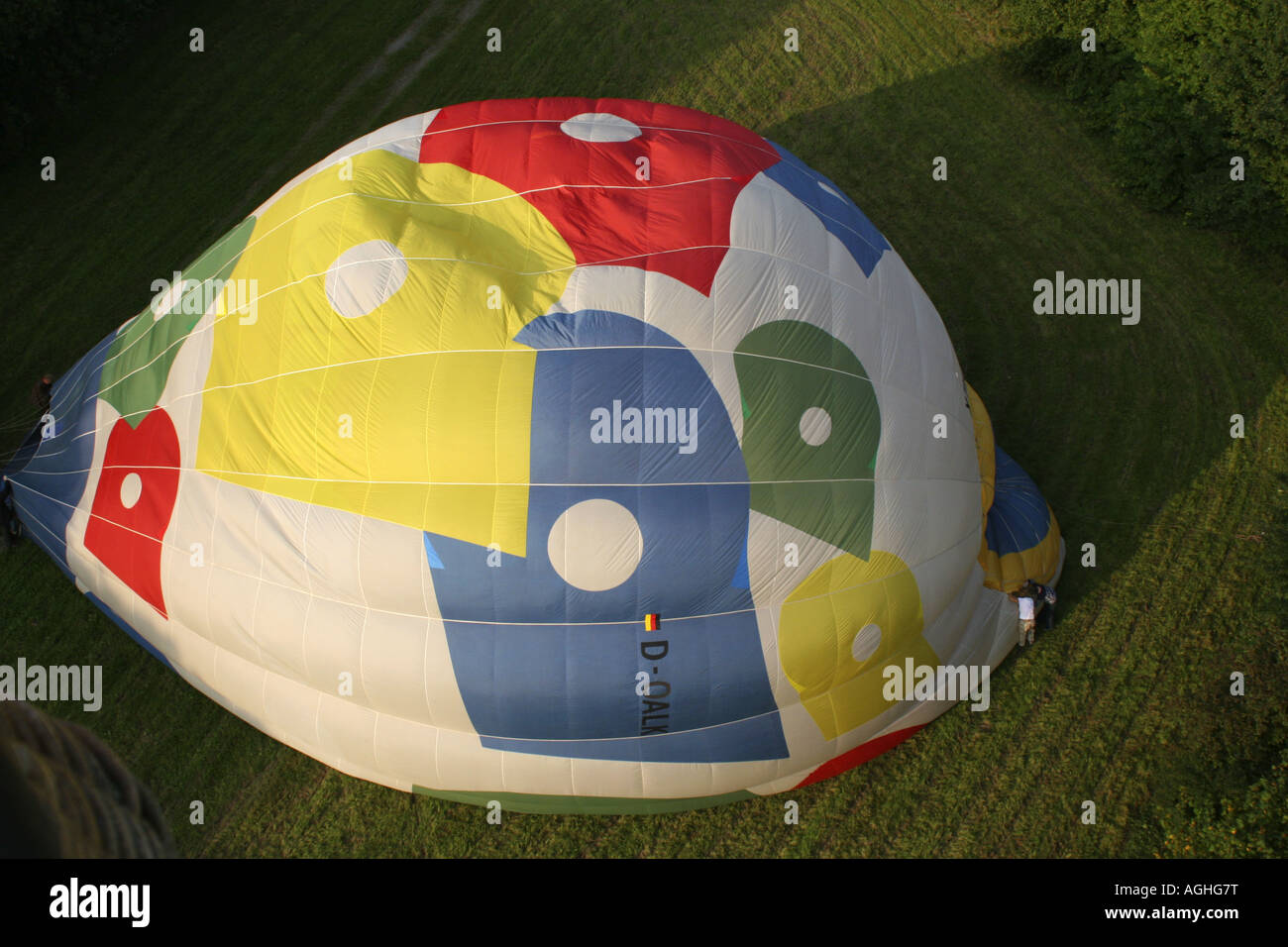 balloon envelope seen from above, Germany Stock Photo - Alamy