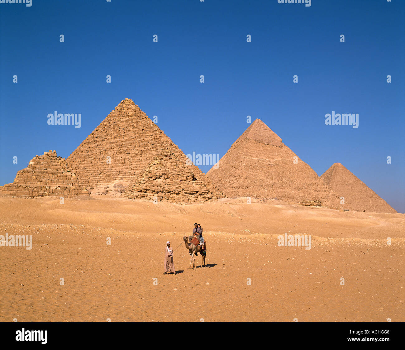 Egypt Cairo Giza The Great Pyramids Stock Photo - Alamy