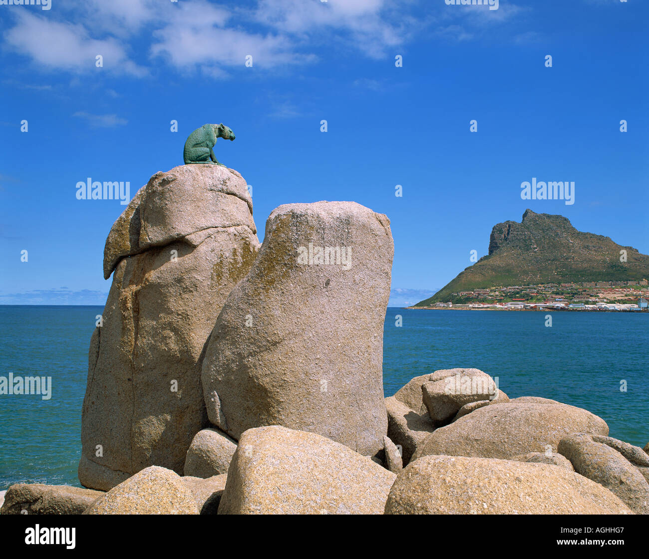 South Africa Cape Peninsula Hout Bay Leopard Statue Stock Photo - Alamy