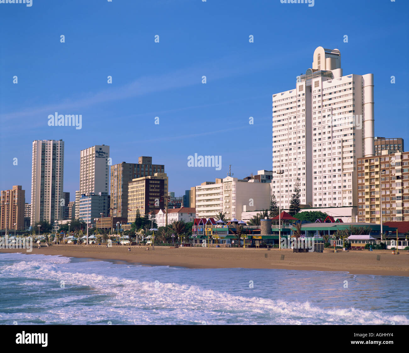 South Africa Durban Beachfront Golden Mile Stock Photo - Alamy
