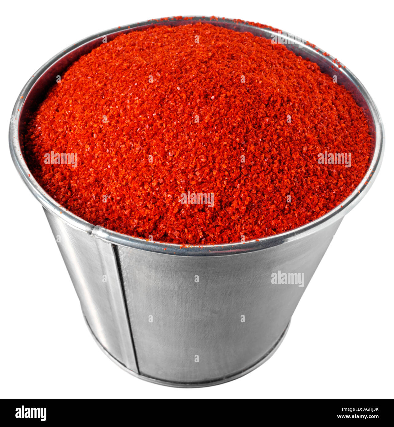 CONTAINER FULL OF CHILLI POWDER Stock Photo - Alamy