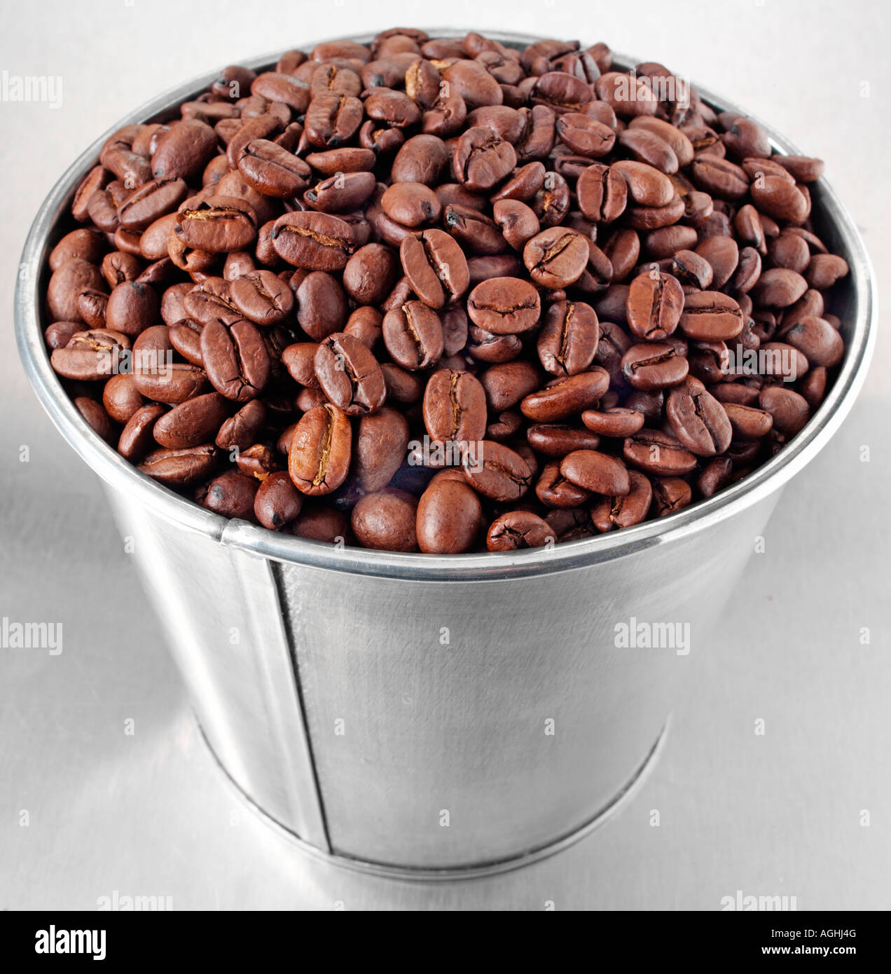 CONTAINER FULL OF COFFEE BEANS Stock Photo - Alamy