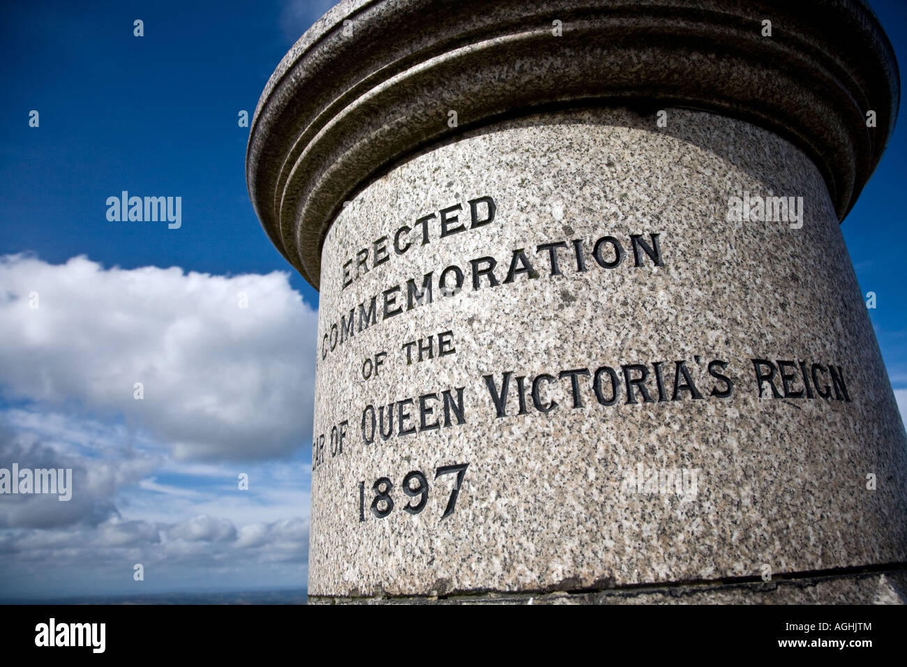Malvern Hills, view from the Queen Victoria Monument Stock Photo - Alamy