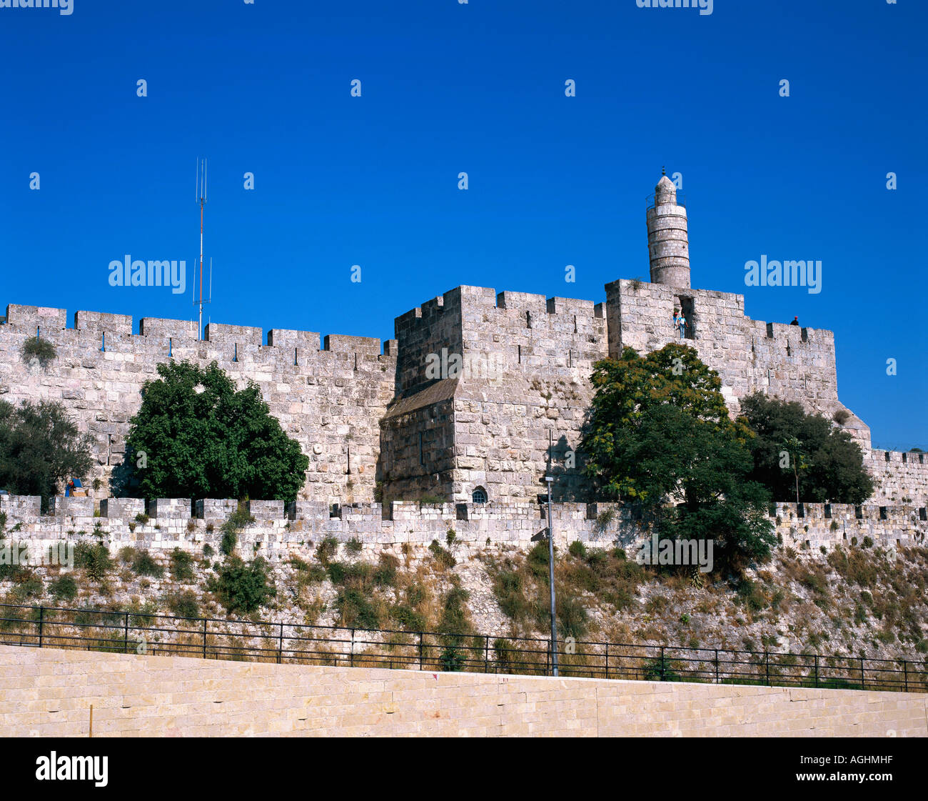 Israel Jerusalem Old City David Tower The Citadel Stock Photo - Alamy