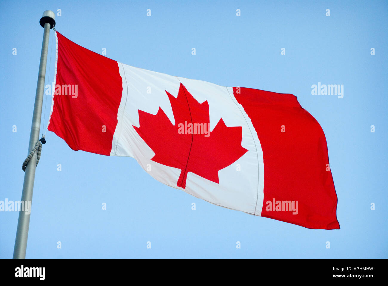 The Canadian national flag Stock Photo - Alamy