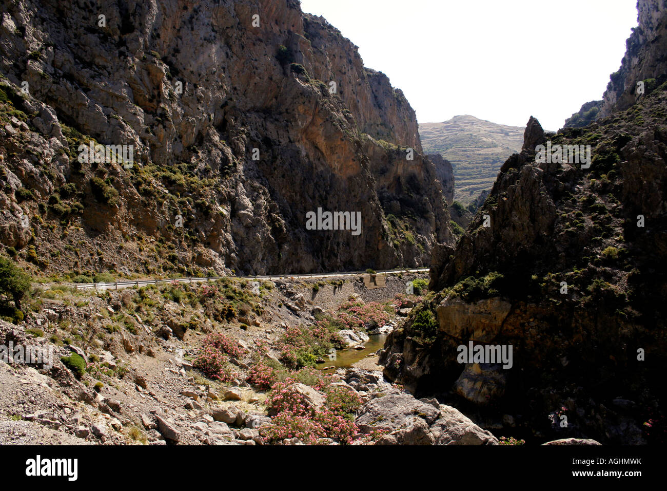 KOURTALIOTI GORGE. CRETE. MEDITERRANEAN GREEK ISLAND. EUROPE Stock ...