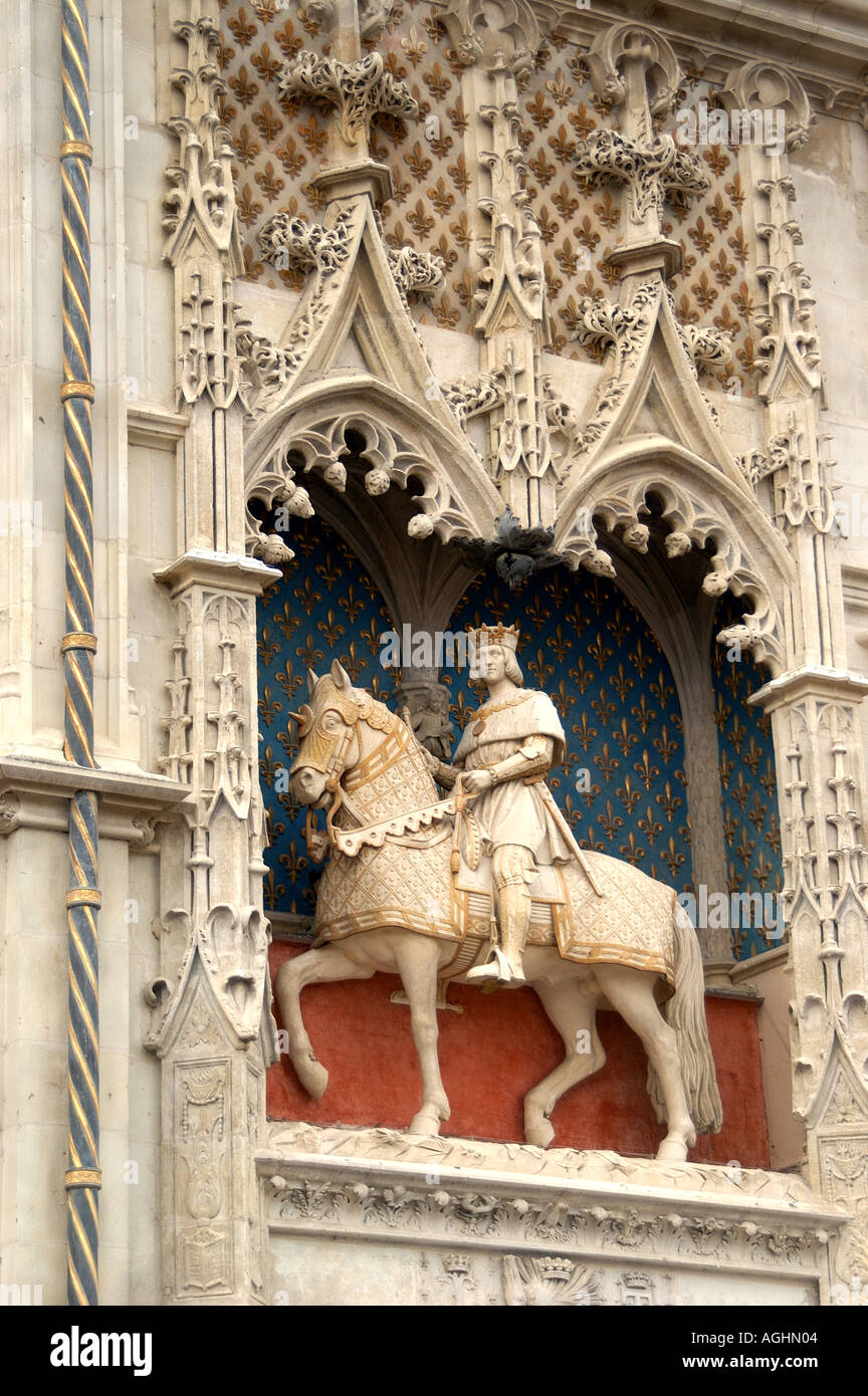 Statue of louis xii at chateau de blois hi-res stock photography and ...