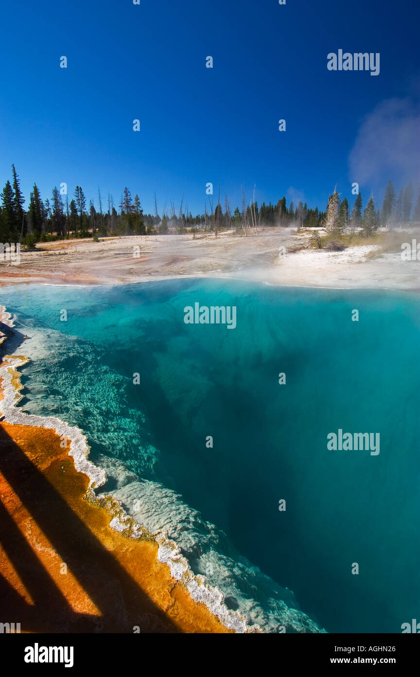 West Thumb Geysers Basin on Yellowstone Lake Yellowstone National Park ...