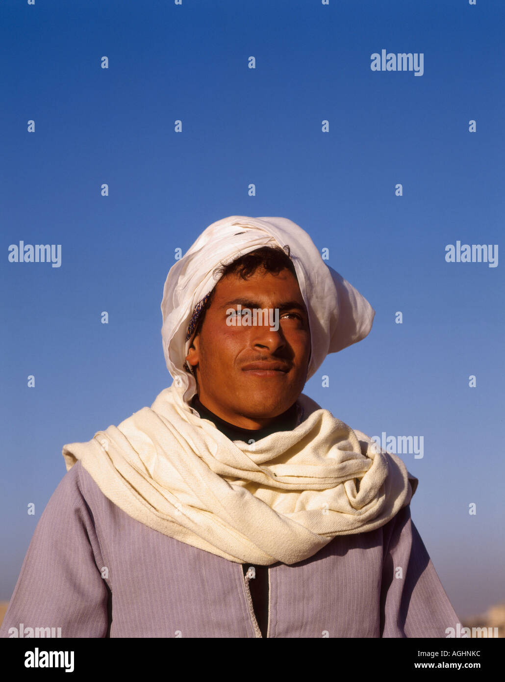 Egypt Cairo Giza Young Man Camel Driver Portrait Stock Photo - Alamy