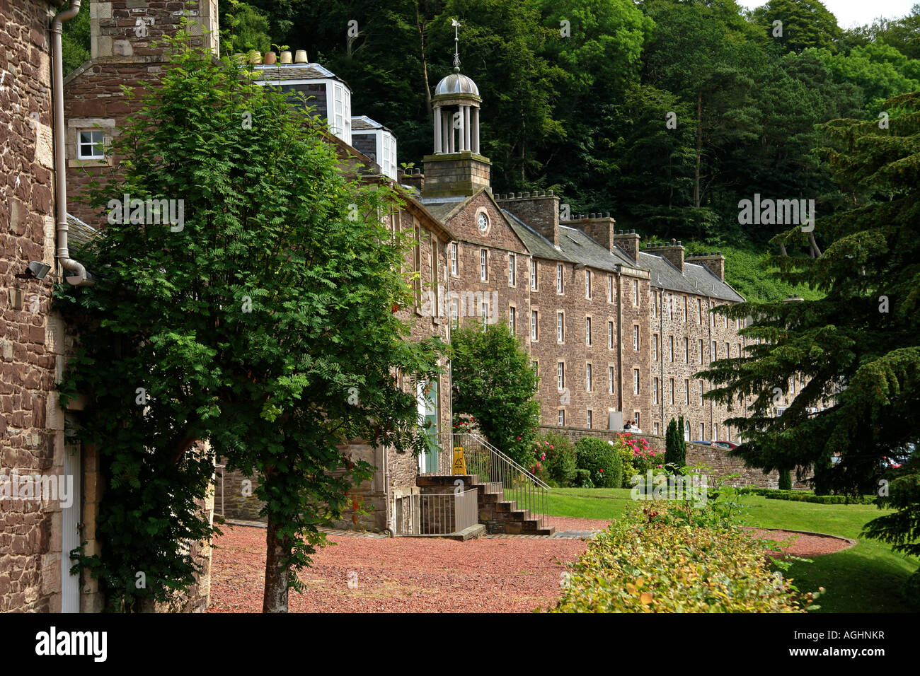 New Lanark Mill, UNESCO World Heritage site, Lanark, Scotland Stock ...