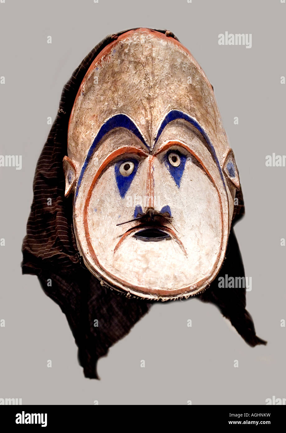 Mask with industrial cloth attached south New Ireland Siar region ...