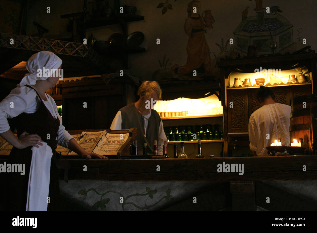 Olde hansa medieval restaurant interior hi-res stock photography and ...