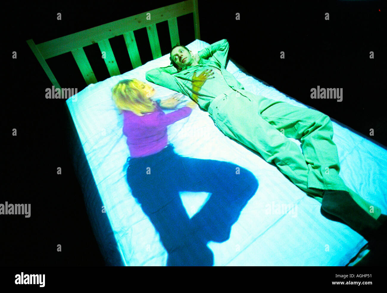 Ghost woman bed hi-res stock photography and images - Alamy