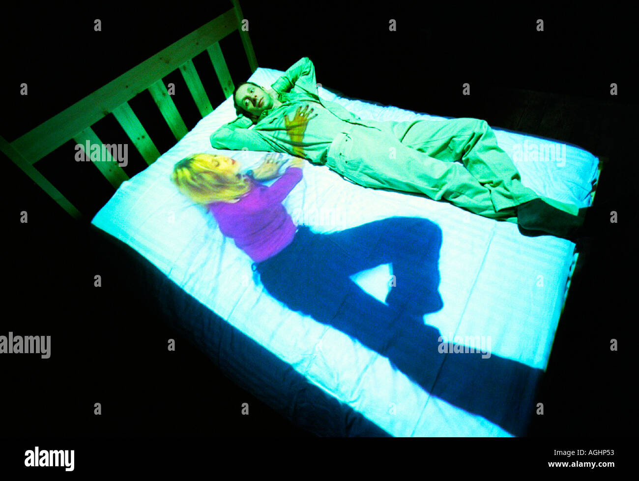 Ghost woman bed hi-res stock photography and images - Alamy