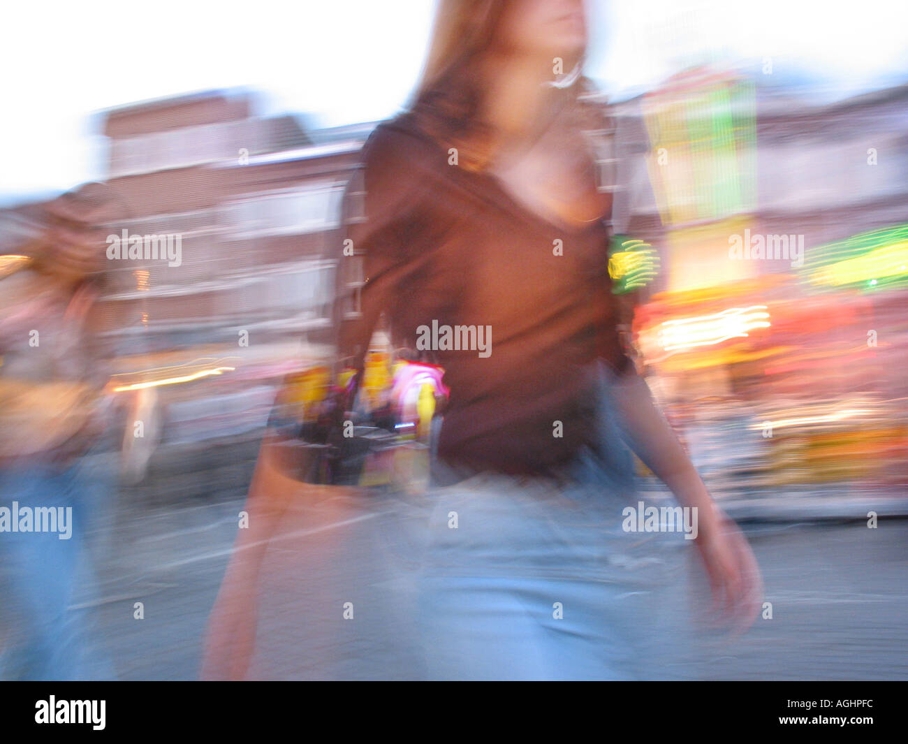 Woman hurrying for train hi-res stock photography and images - Alamy
