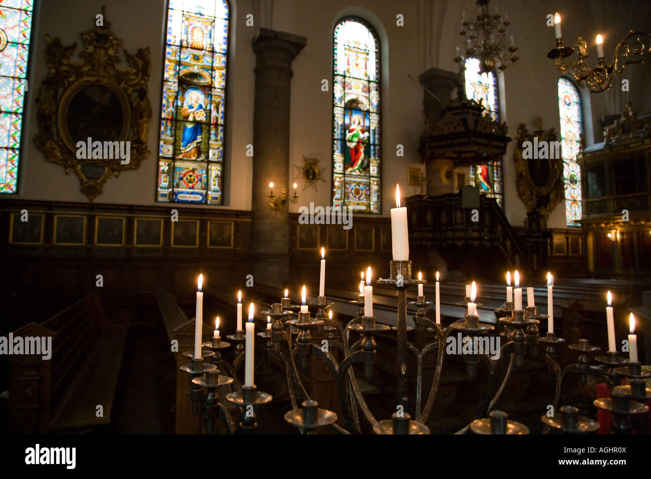 Interior of the German Church in Stockholm Stock Photo - Alamy