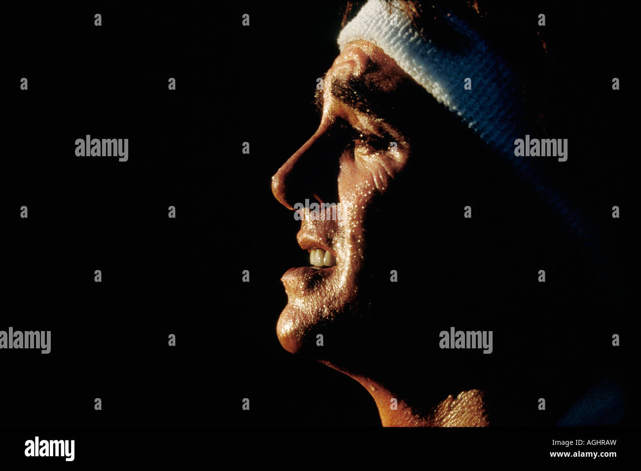 Athlete sweating face hi-res stock photography and images - Alamy