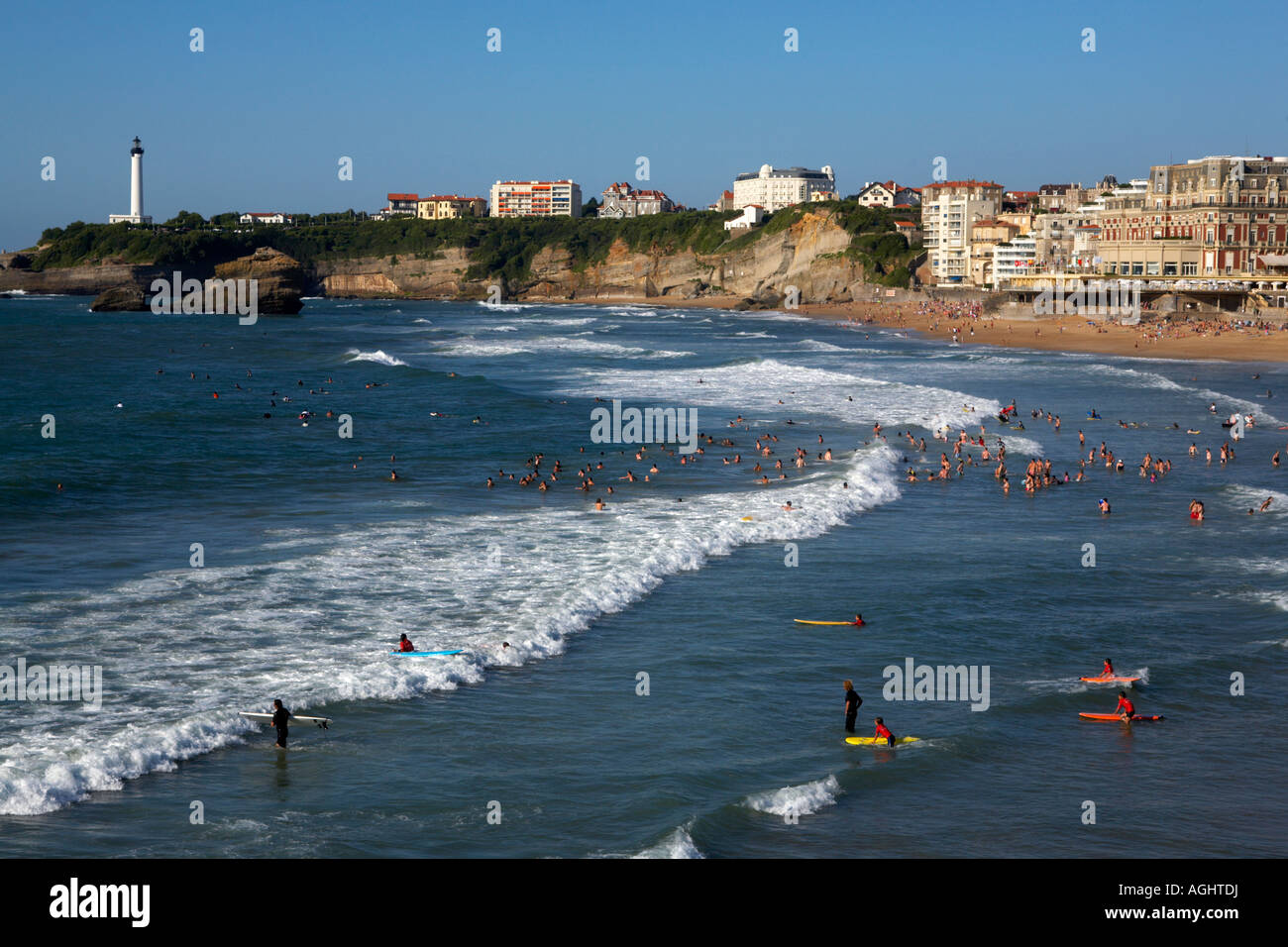 Biarritz beach France Stock Photo - Alamy