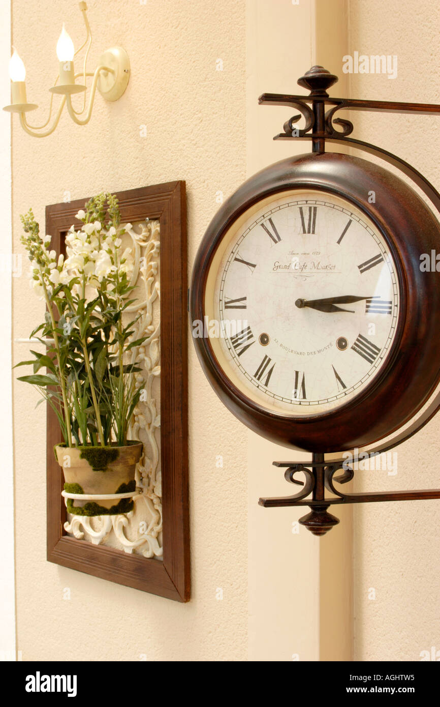 Detail view of a clock Stock Photo - Alamy