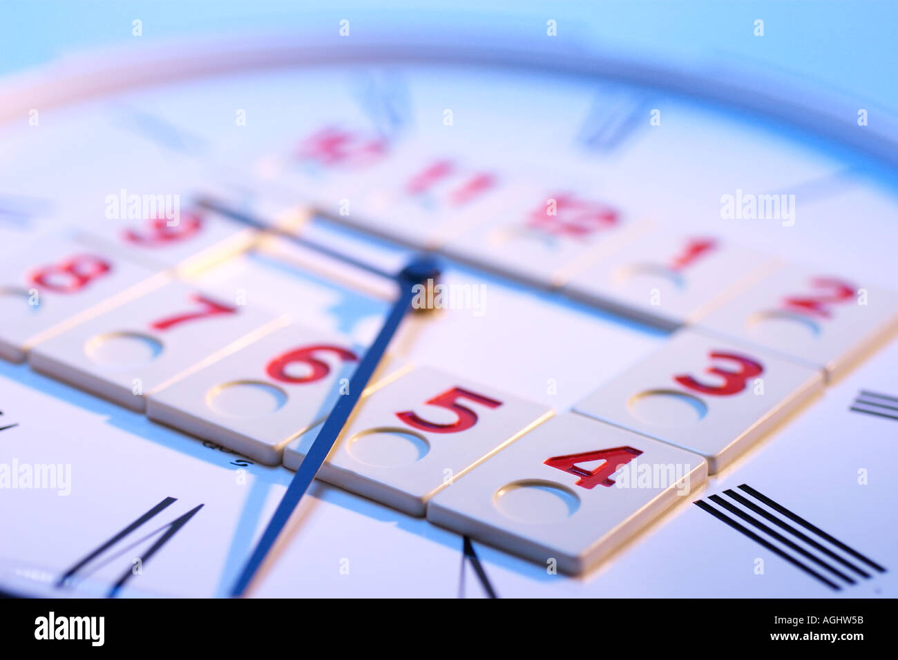 Numbers on Clock Stock Photo - Alamy