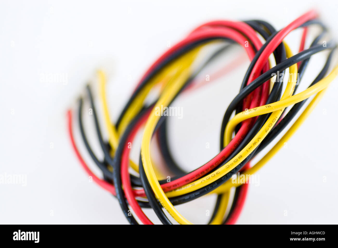 Close up view of an internal PC power cable Stock Photo - Alamy