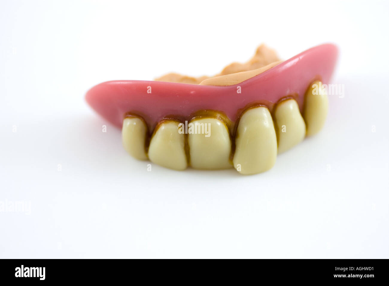 Comedy false teeth against a white background Stock Photo - Alamy