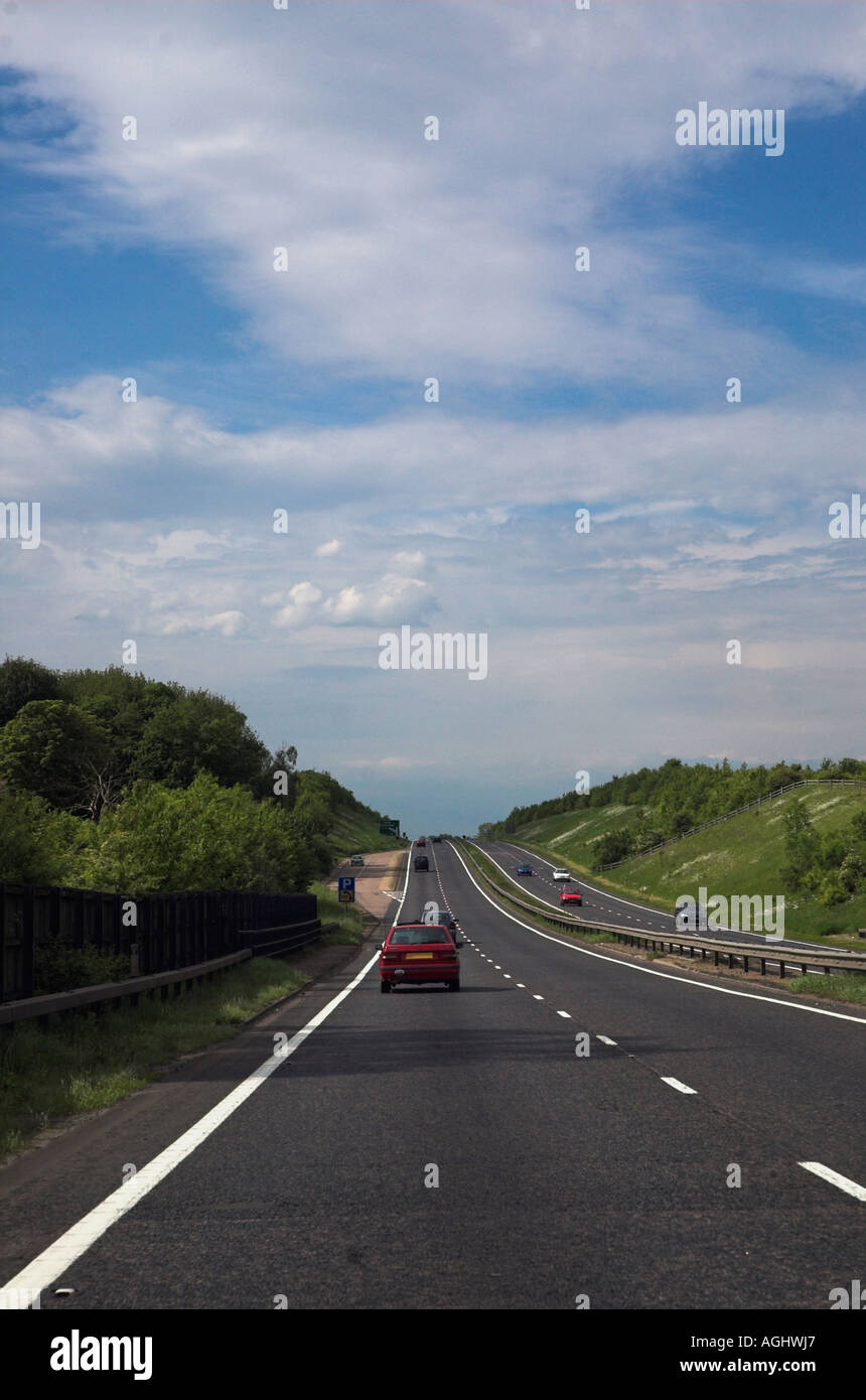 Motorway dual carriageway empty hi-res stock photography and images - Alamy