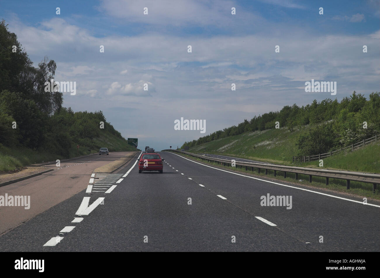Motorway dual carriageway empty hi-res stock photography and images - Alamy