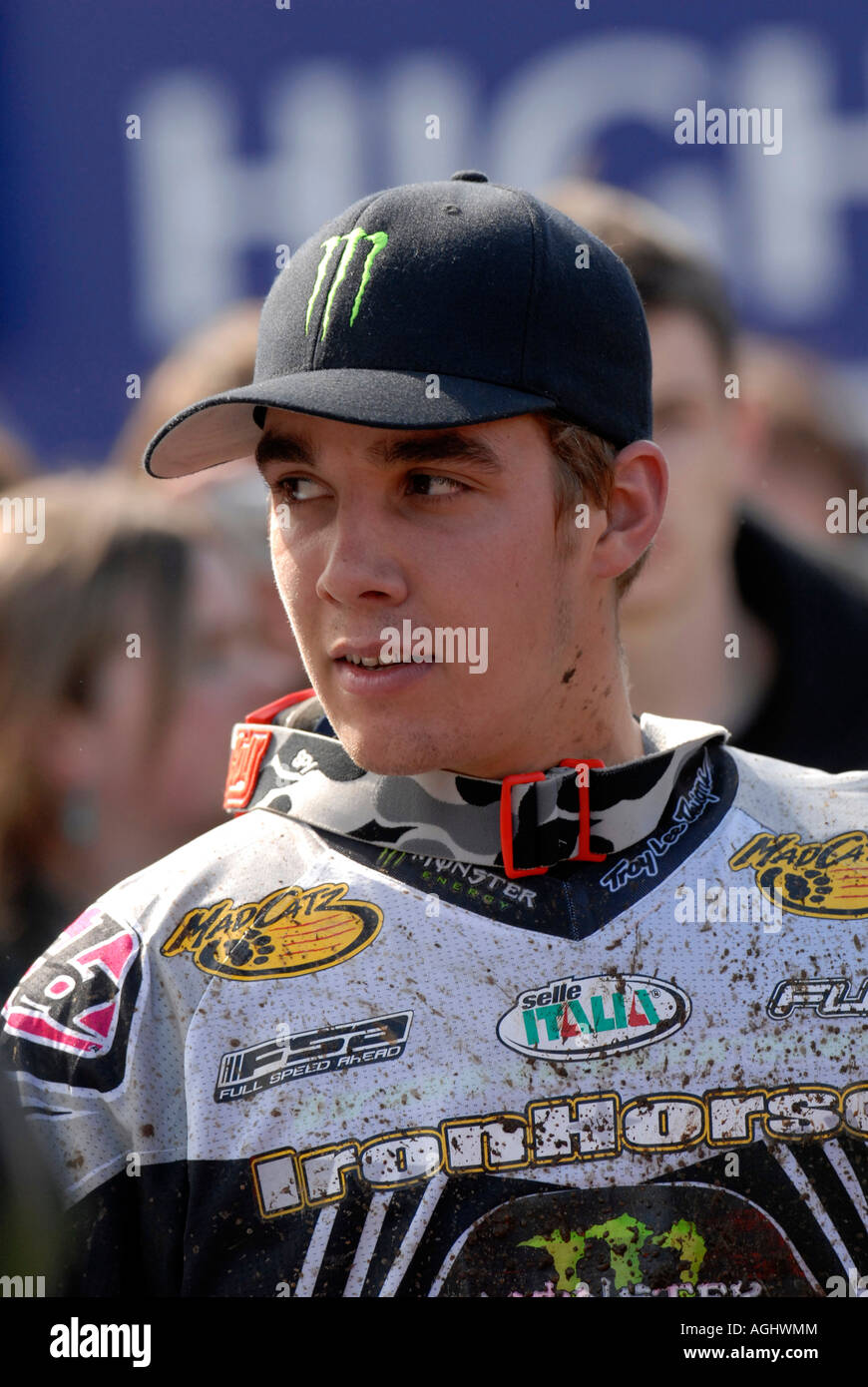 Australian racer Sam Hill at the UCI World Cup downhill Fort William ...