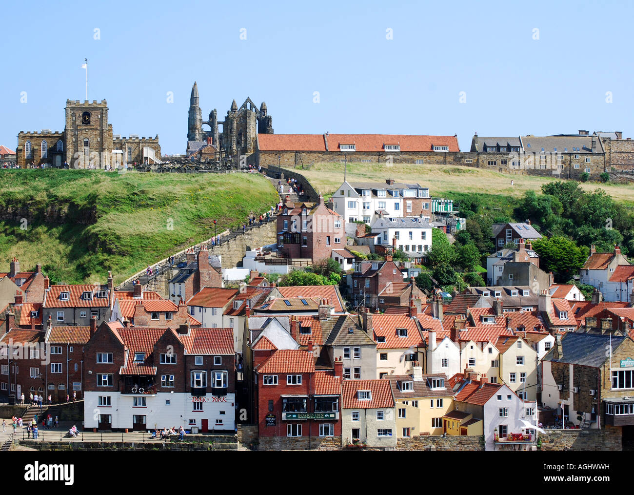 The coastal town of Whitby Stock Photo - Alamy