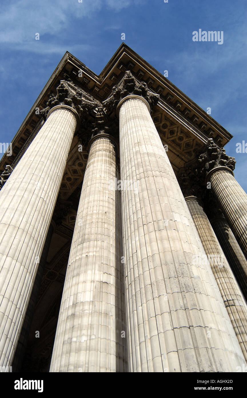Pillars of the Pantheon entrance Paris France Stock Photo - Alamy
