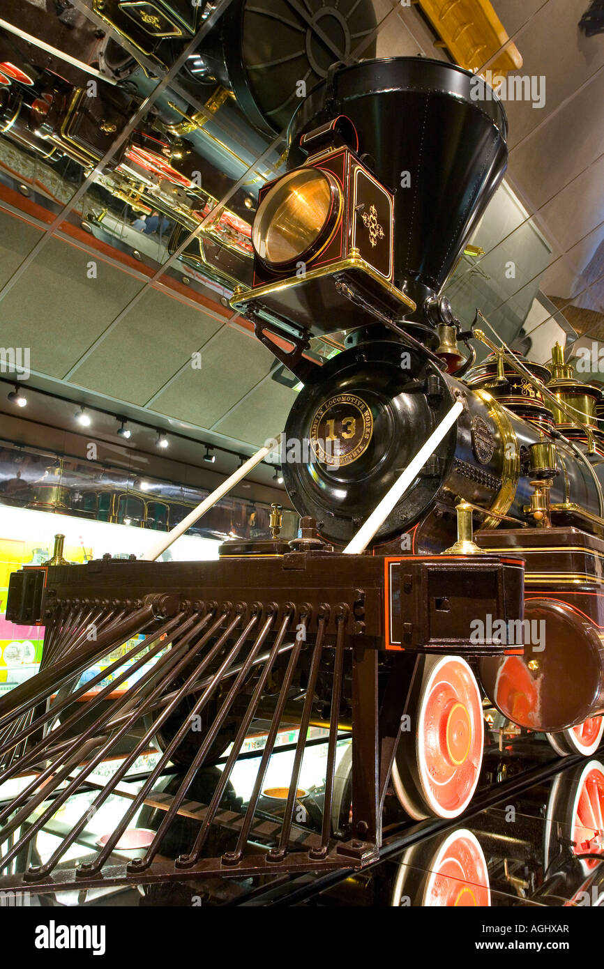 Trains in the California Railroad Museum. Old Sacramento, California ...