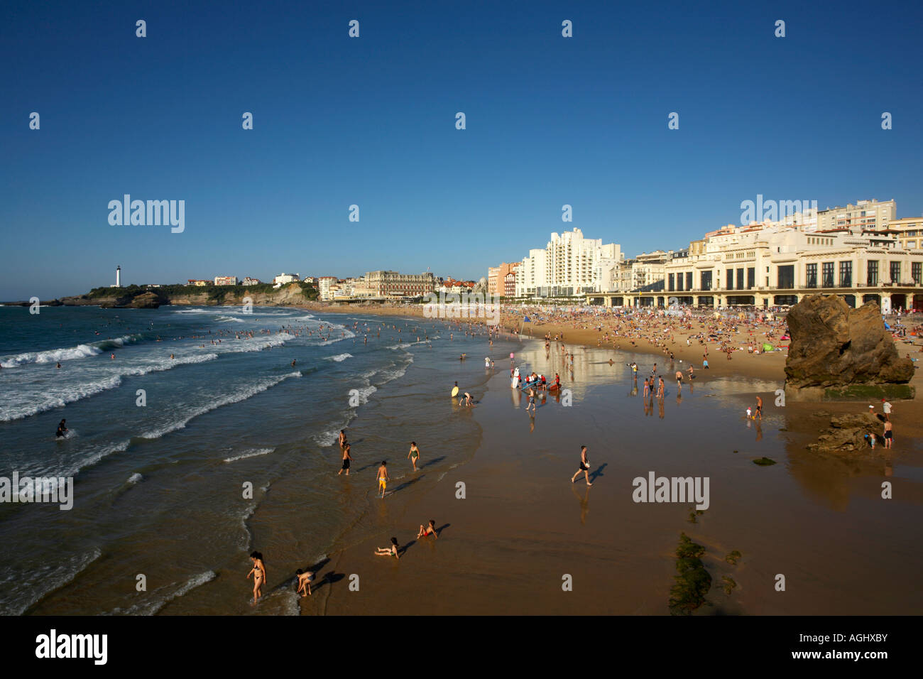 Biarritz beach France Stock Photo - Alamy