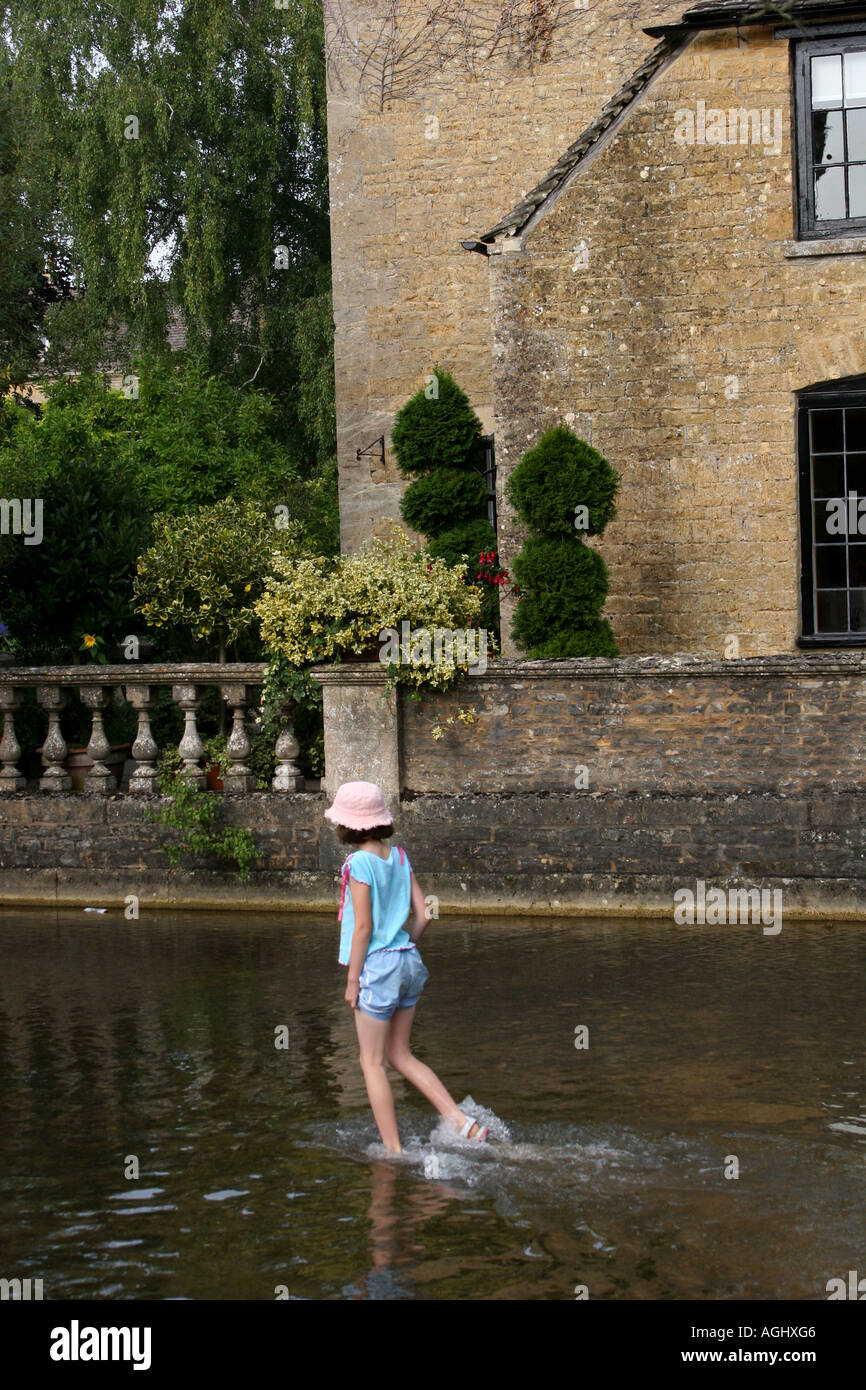 Child paddling stream hi-res stock photography and images - Alamy