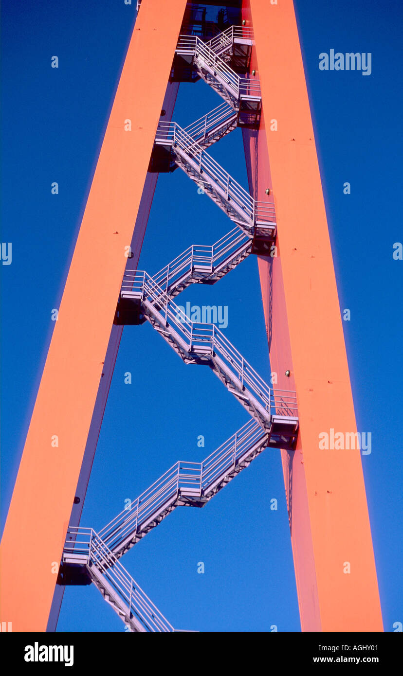 Stairway at Eriksberg crane Gothenburg Sweden Stock Photo - Alamy