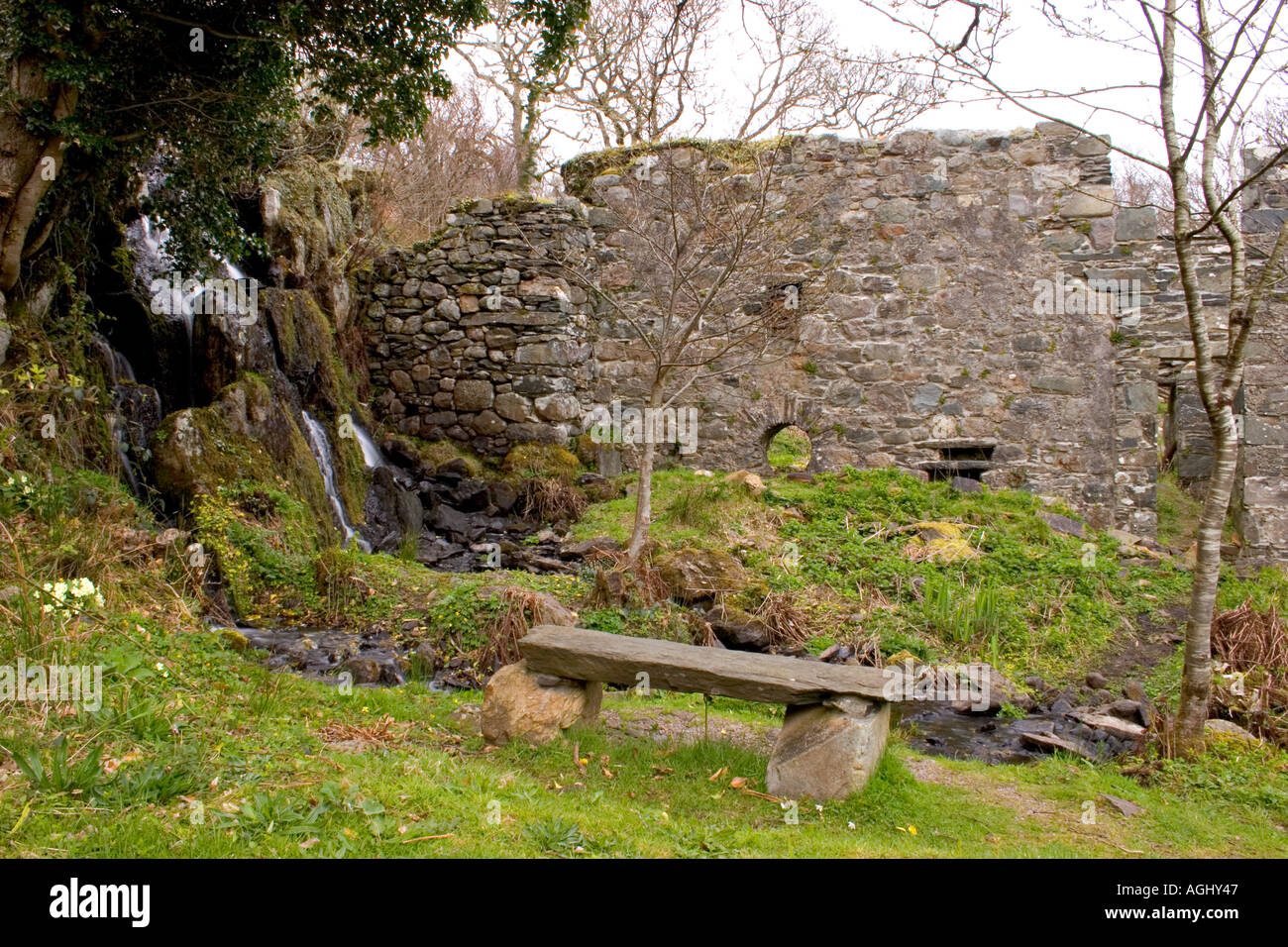 Destroyed old water mill hi-res stock photography and images - Alamy