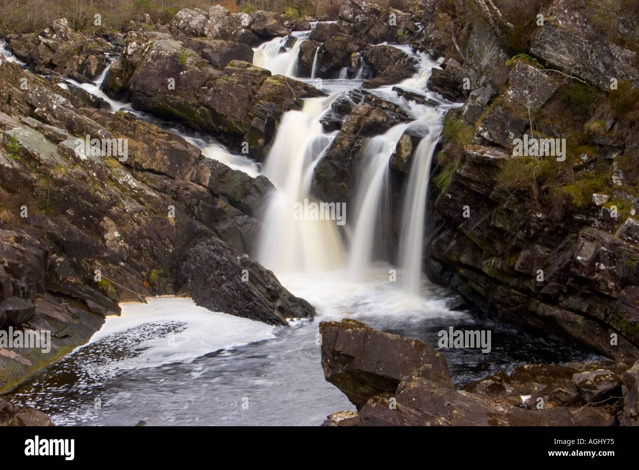 River orchy waterfall hi-res stock photography and images - Alamy